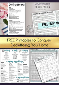 5 Ways to Conquer Decluttering Your Home (+5 Free Printables) | AYEINA