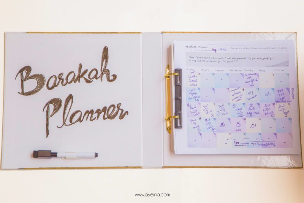 BARAKAH PLANNER - Undated Islamic Planner with Hadith & Quran Journal ...