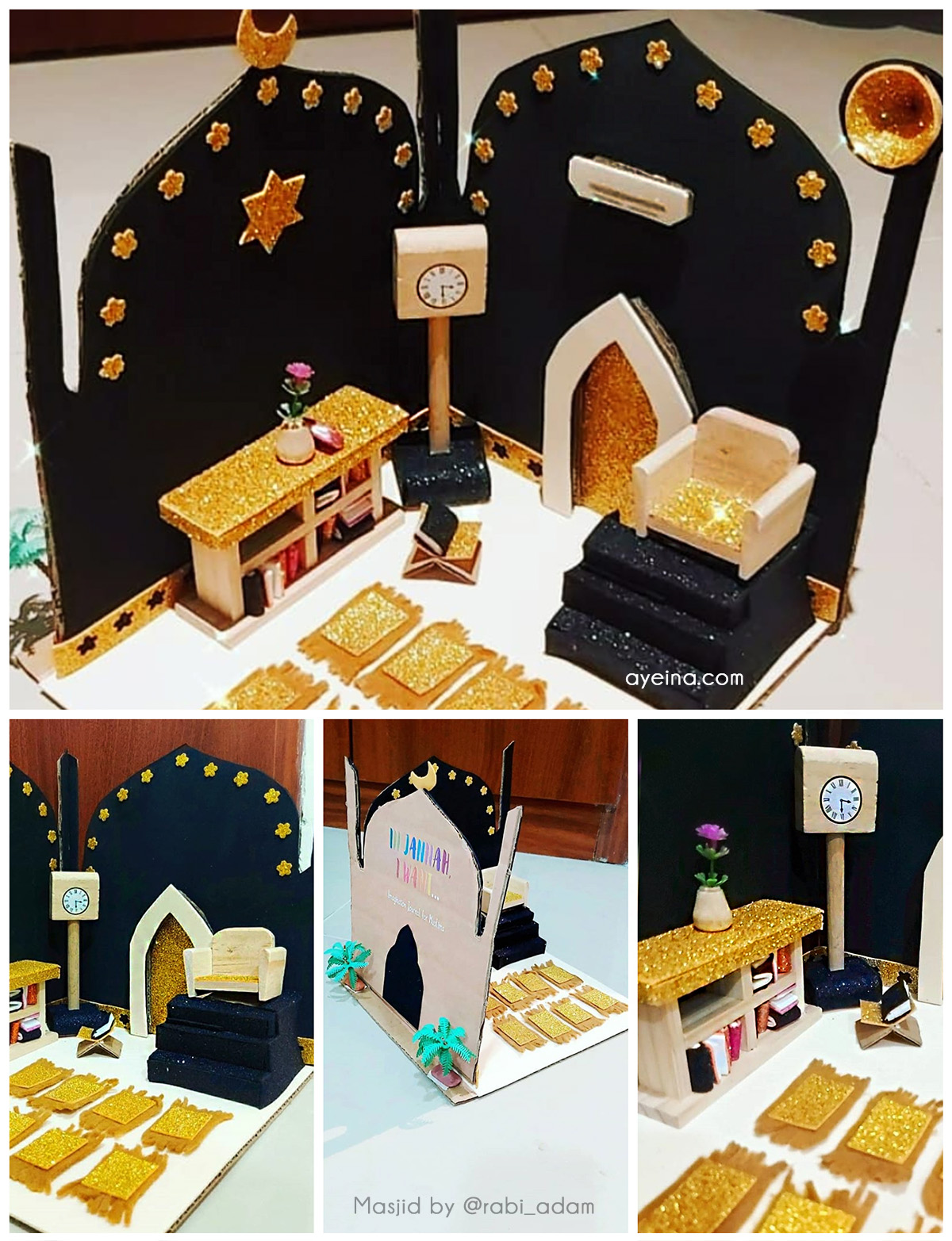 30 Mosque Crafts for Kids (masjid interior design) | AYEINA