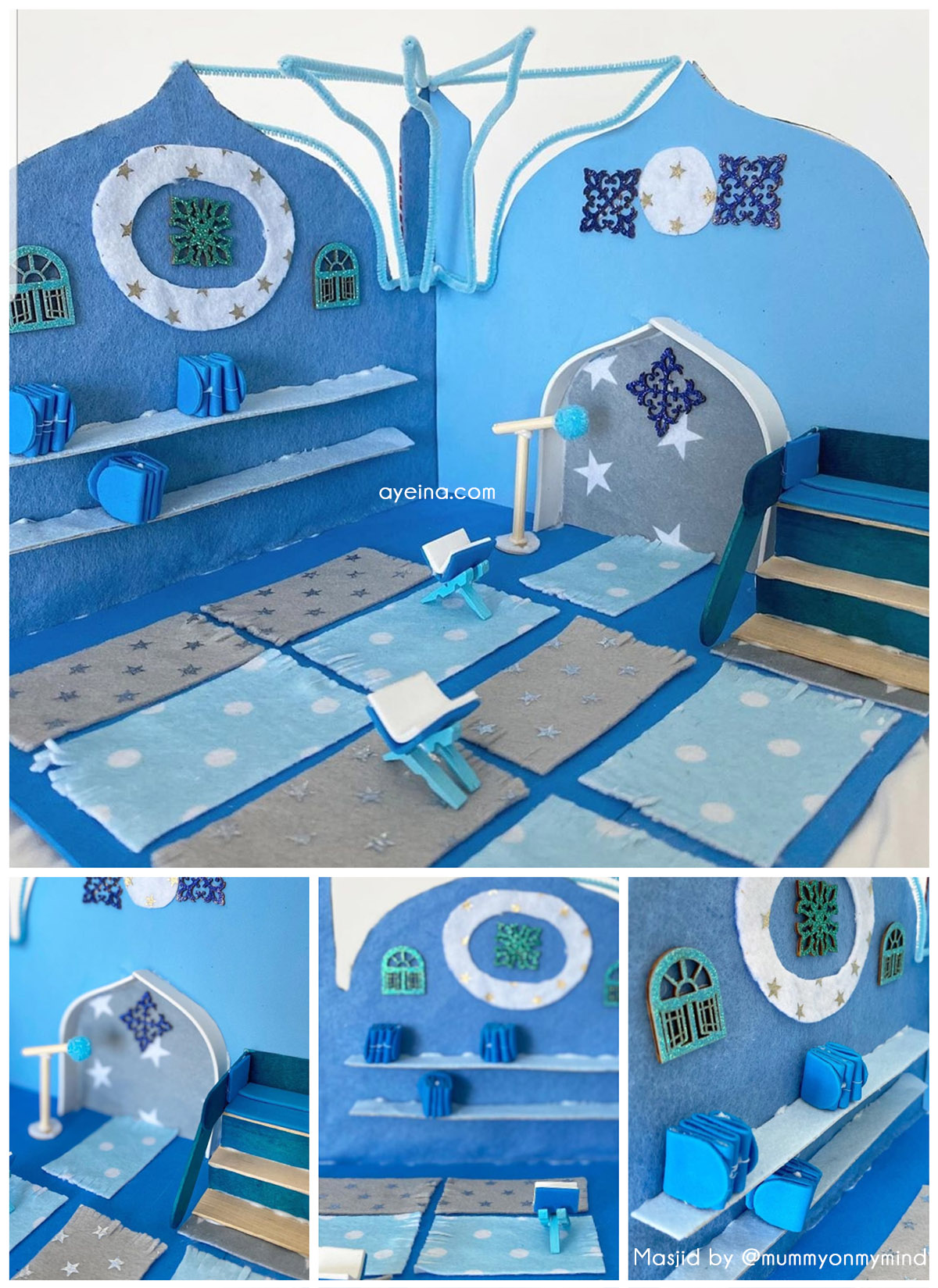 30 Mosque Crafts for Kids (masjid interior design) | AYEINA
