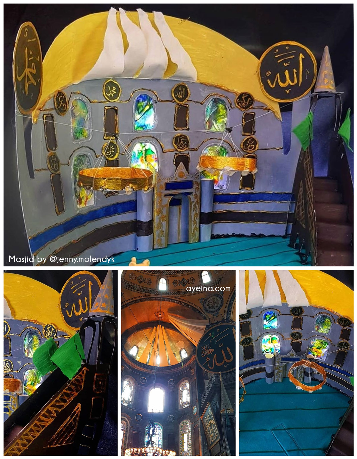 30 Mosque Crafts for Kids (masjid interior design) | AYEINA