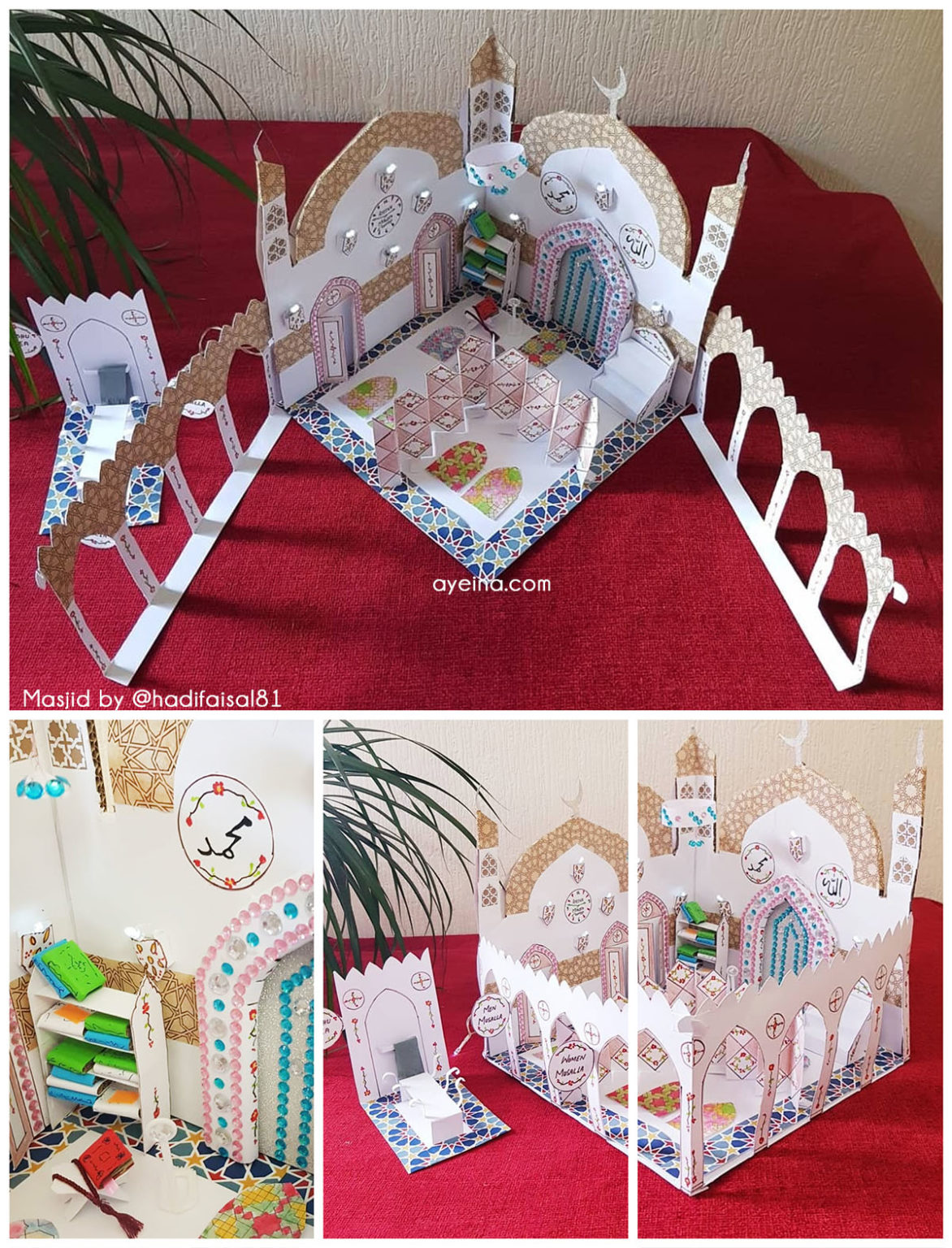 30 Mosque Crafts for Kids (masjid interior design) | AYEINA
