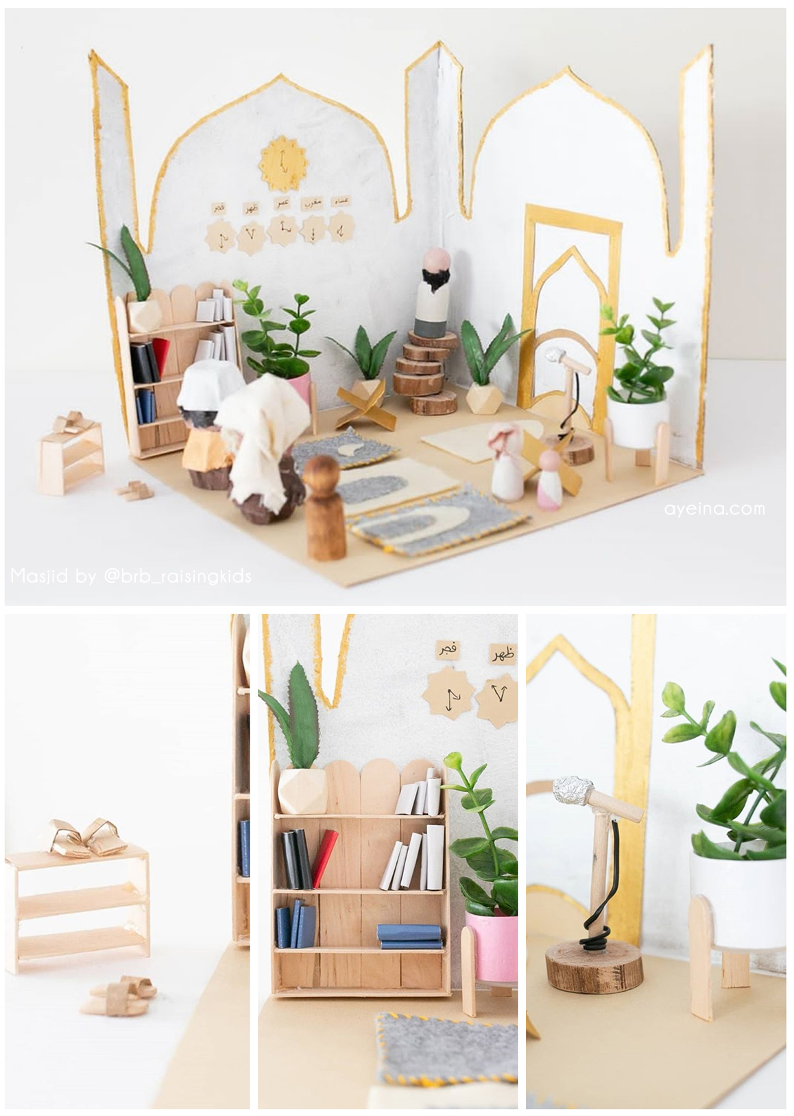 30 Mosque Crafts for Kids (masjid interior design) | AYEINA