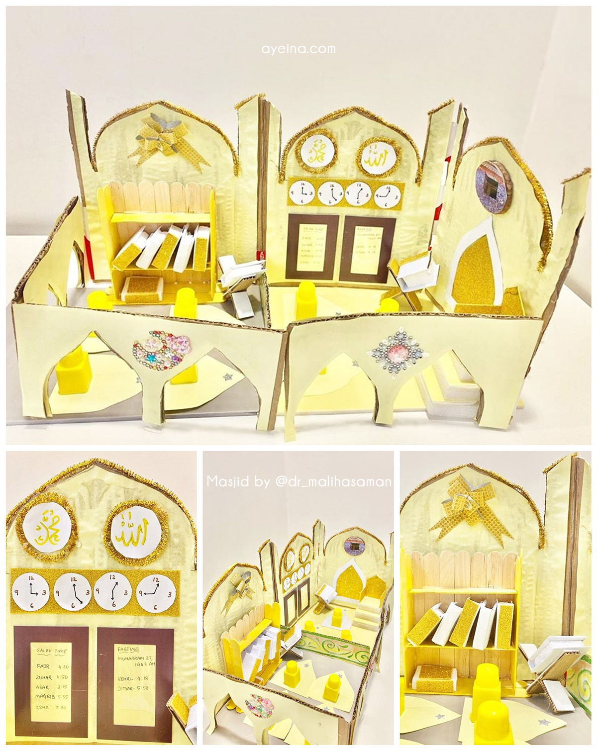 30 Mosque Crafts for Kids (masjid interior design) | AYEINA