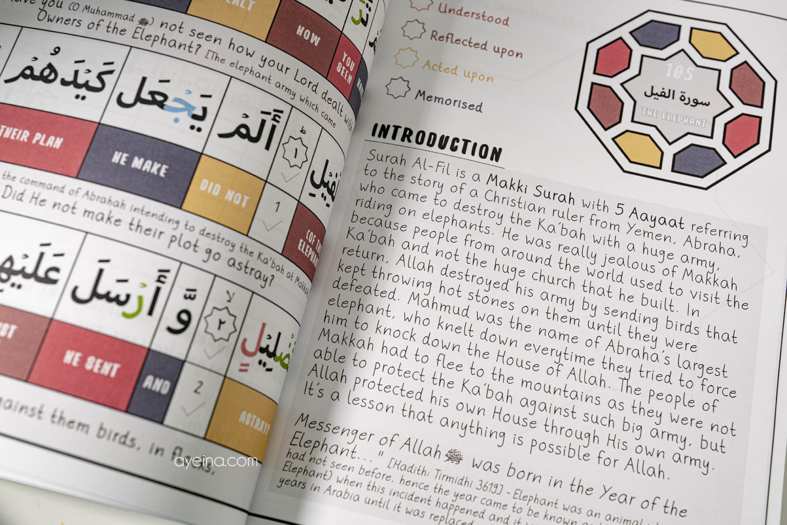 Juz Journals (Colourful Word by Word Quran for Kids) | AYEINA