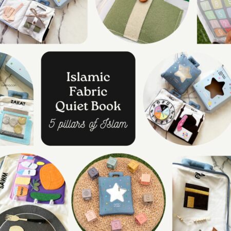 5 Pillars of Islam - Islamic Interactive Fabric Quiet Book for Muslim ...