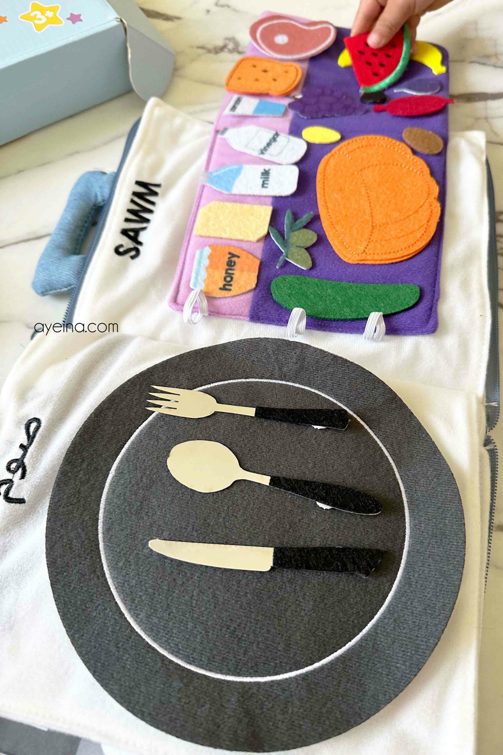 5 Pillars of Islam - Islamic Interactive Fabric Quiet Book for Muslim ...