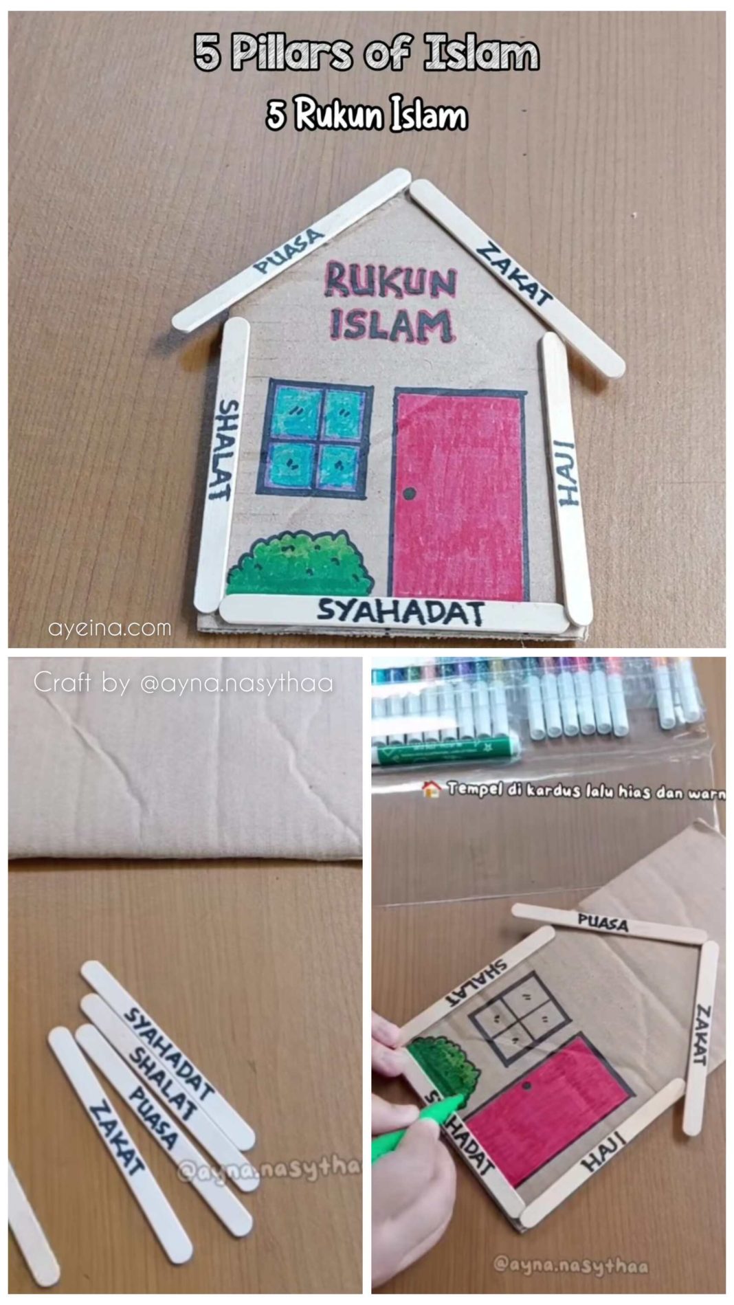 30 Crafts to Teach Kids 5 Pillars of Islam | AYEINA