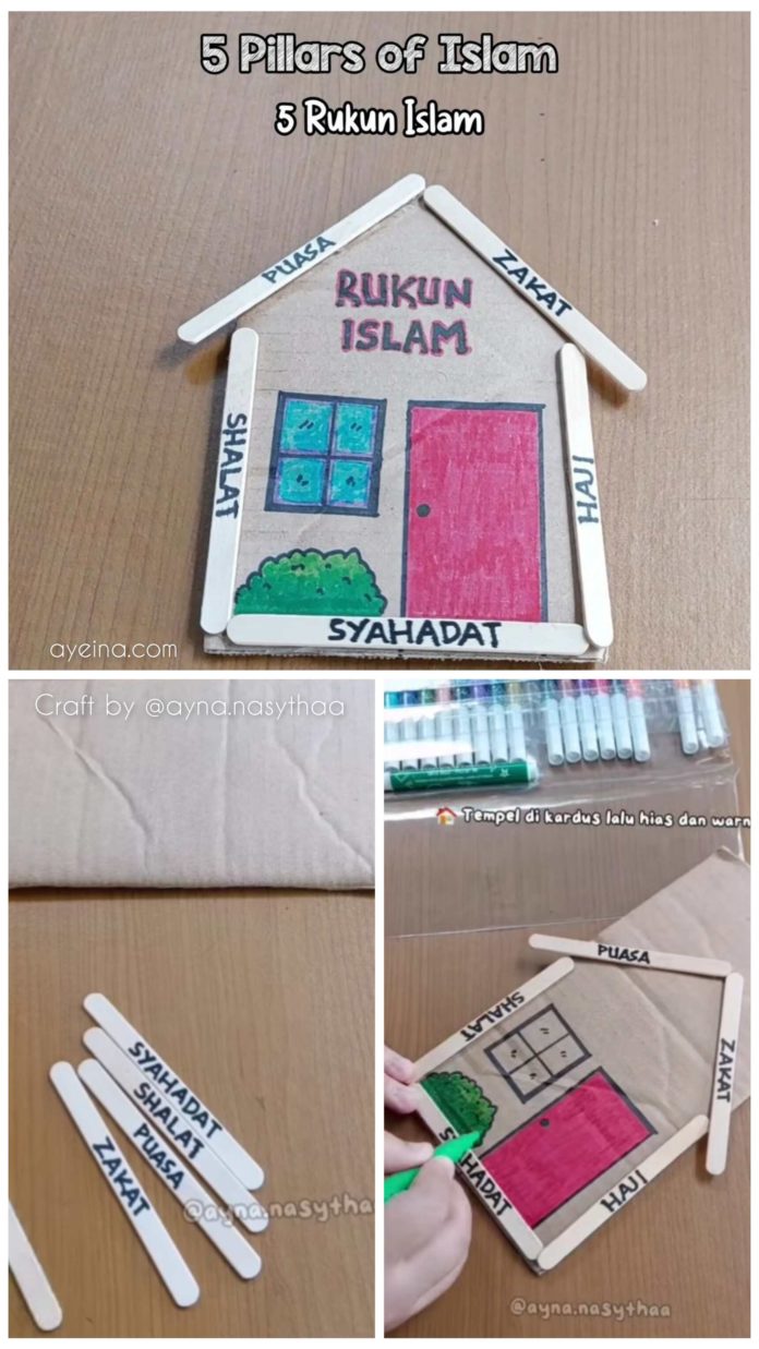30 Crafts to Teach Kids 5 Pillars of Islam | AYEINA