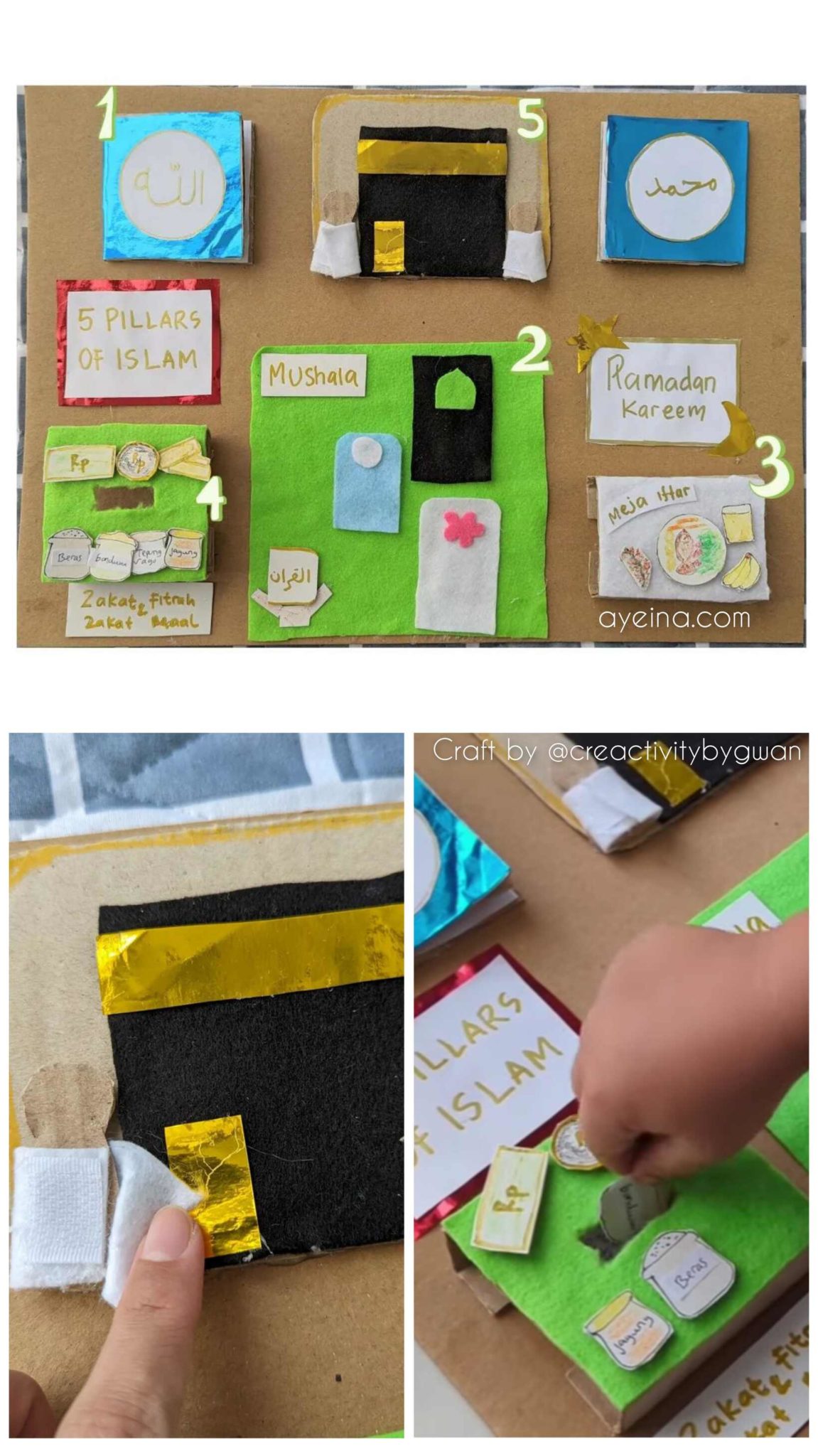 30 Crafts to Teach Kids 5 Pillars of Islam | AYEINA