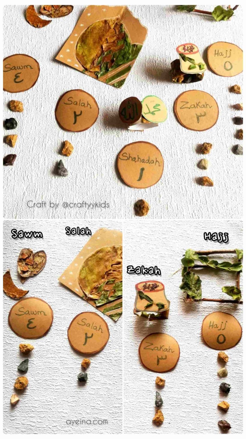 30 Crafts to Teach Kids 5 Pillars of Islam | AYEINA