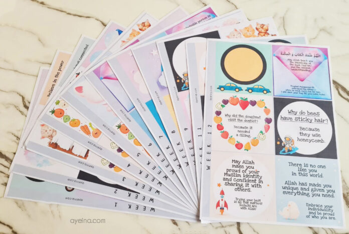 Cute Islamic Lunch Box Notes To Help Your Child Feel Connected To You ...